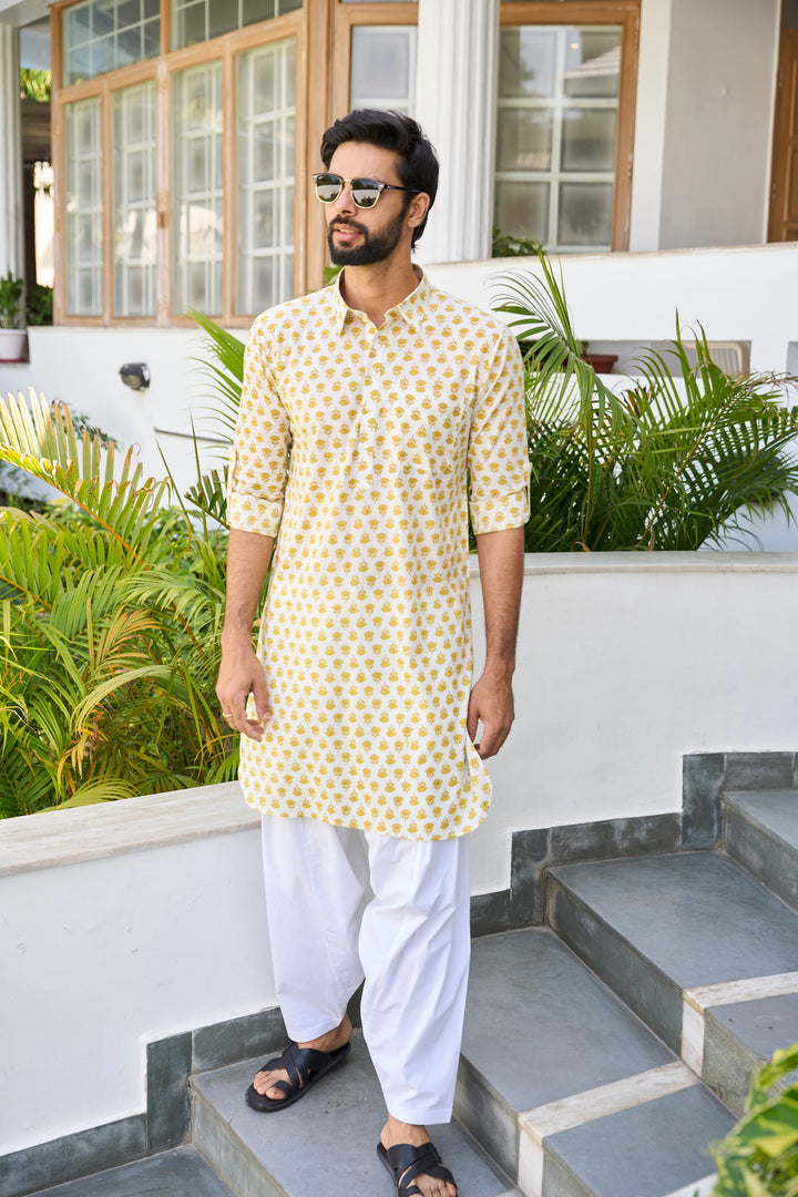 Haldi Kurtas for Men | Haldi Ceremony Collection | Riwaat – Riwaat.com